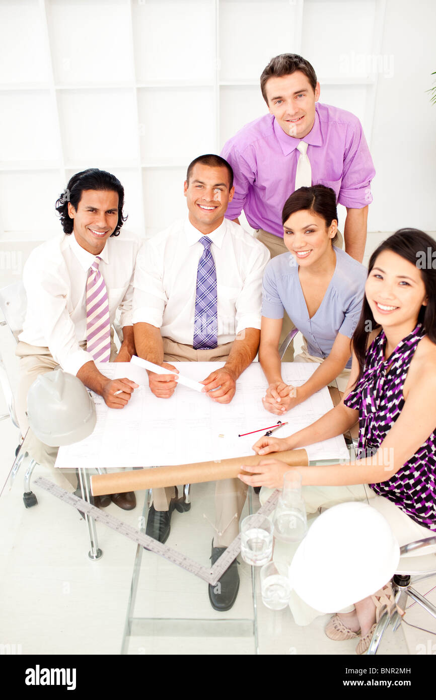 Group of architects in a meeting Stock Photo - Alamy