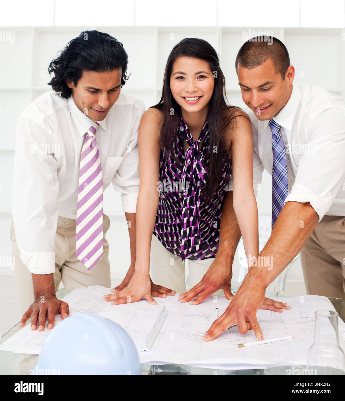 Close up diverse male engineers hi-res stock photography and images - Alamy