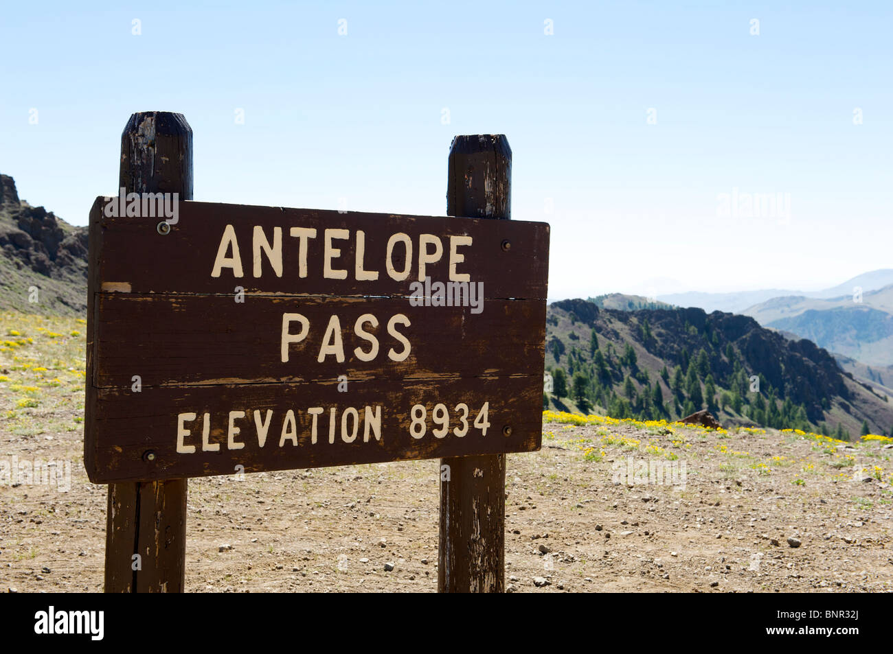 Antelope Pass area of the Copper Basin, near Sun Valley, Idaho Stock ...