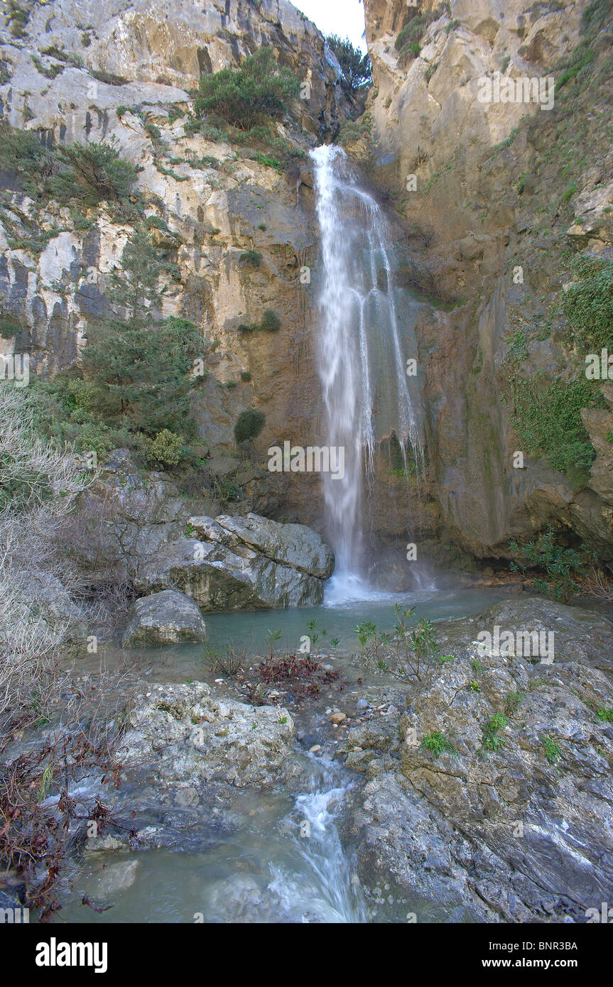 Waterfall crete greece hi-res stock photography and images - Alamy