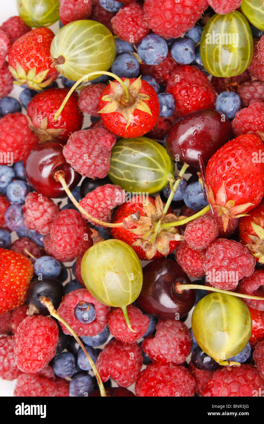 different kinds of berries Stock Photo - Alamy