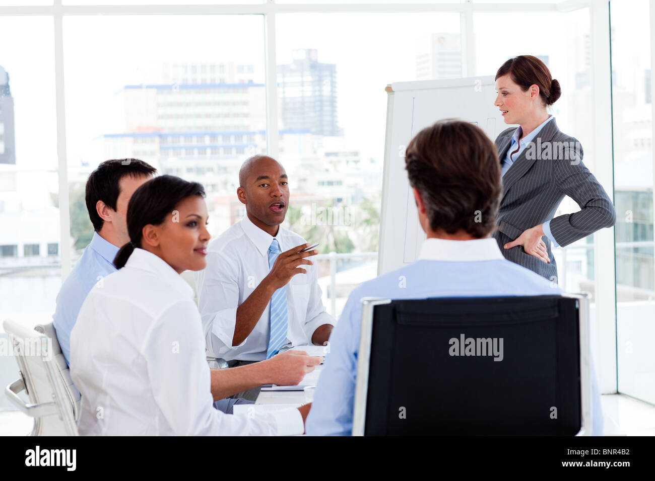 Serious female project manager hi-res stock photography and images - Alamy
