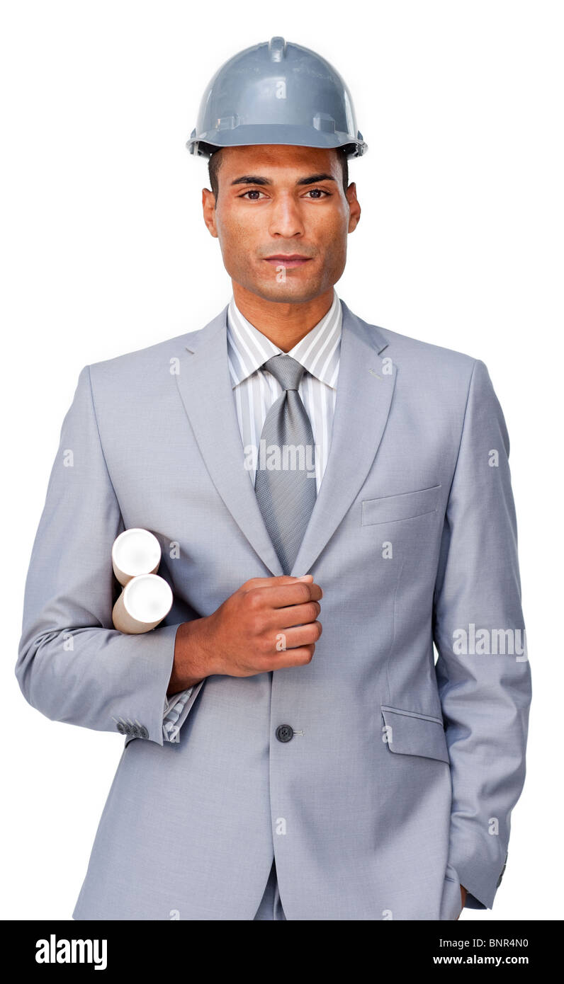 Portrait of an attractive architect Stock Photo - Alamy