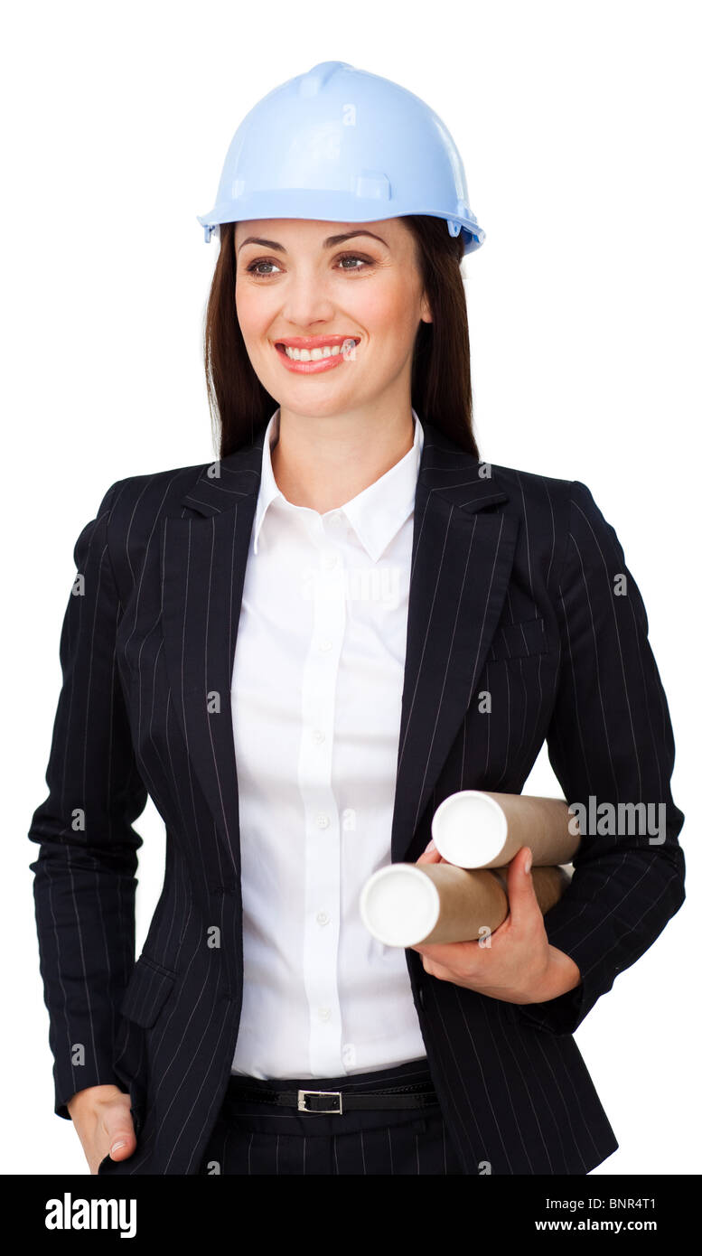 Confident female architect hi-res stock photography and images - Alamy