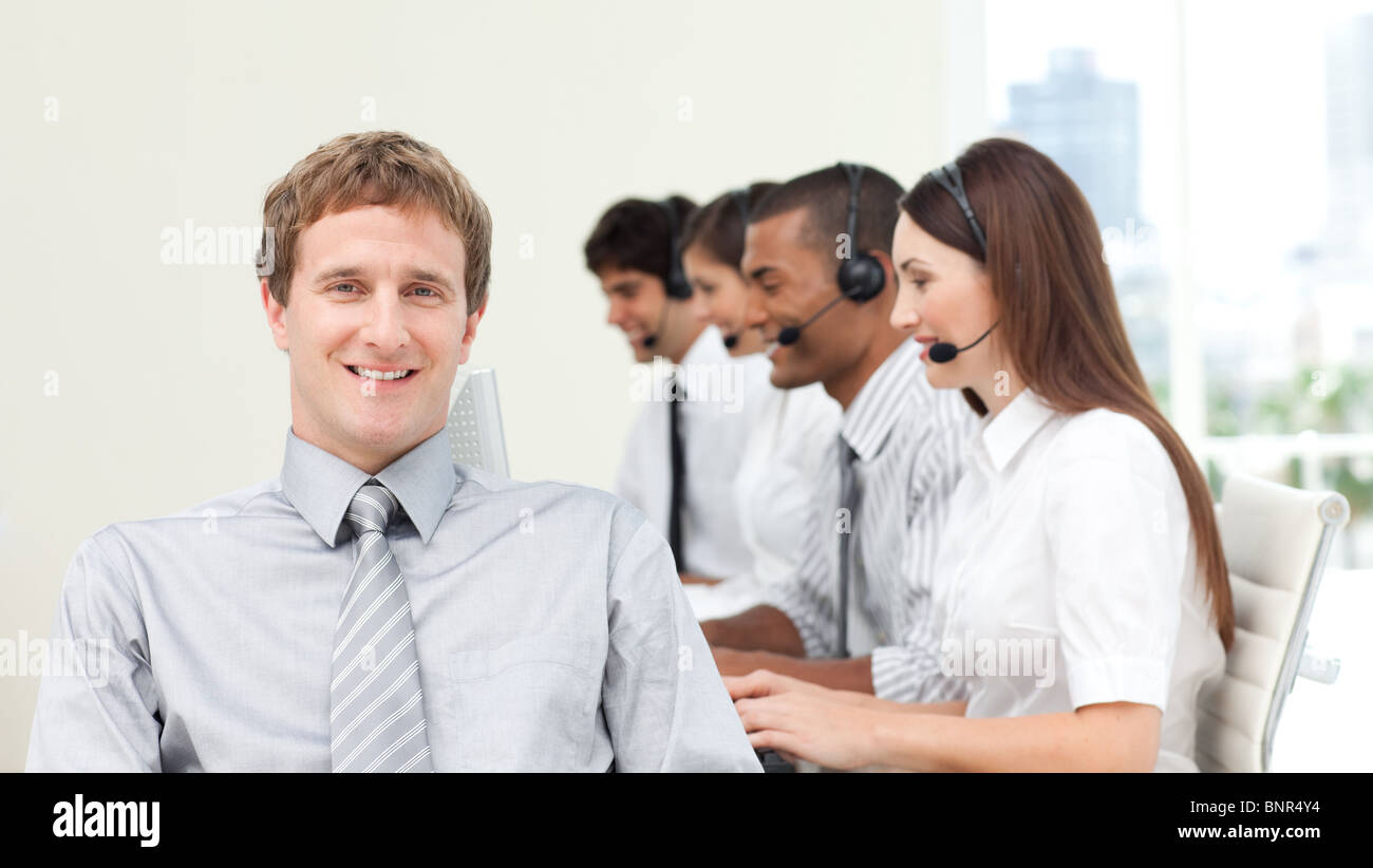 Young attractive female manager hi-res stock photography and images - Alamy