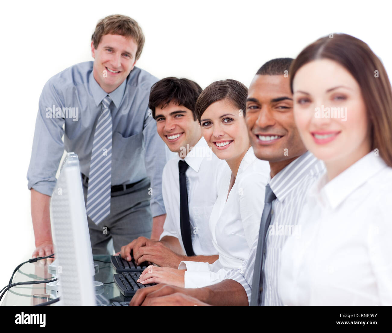 Business team at work Stock Photo - Alamy