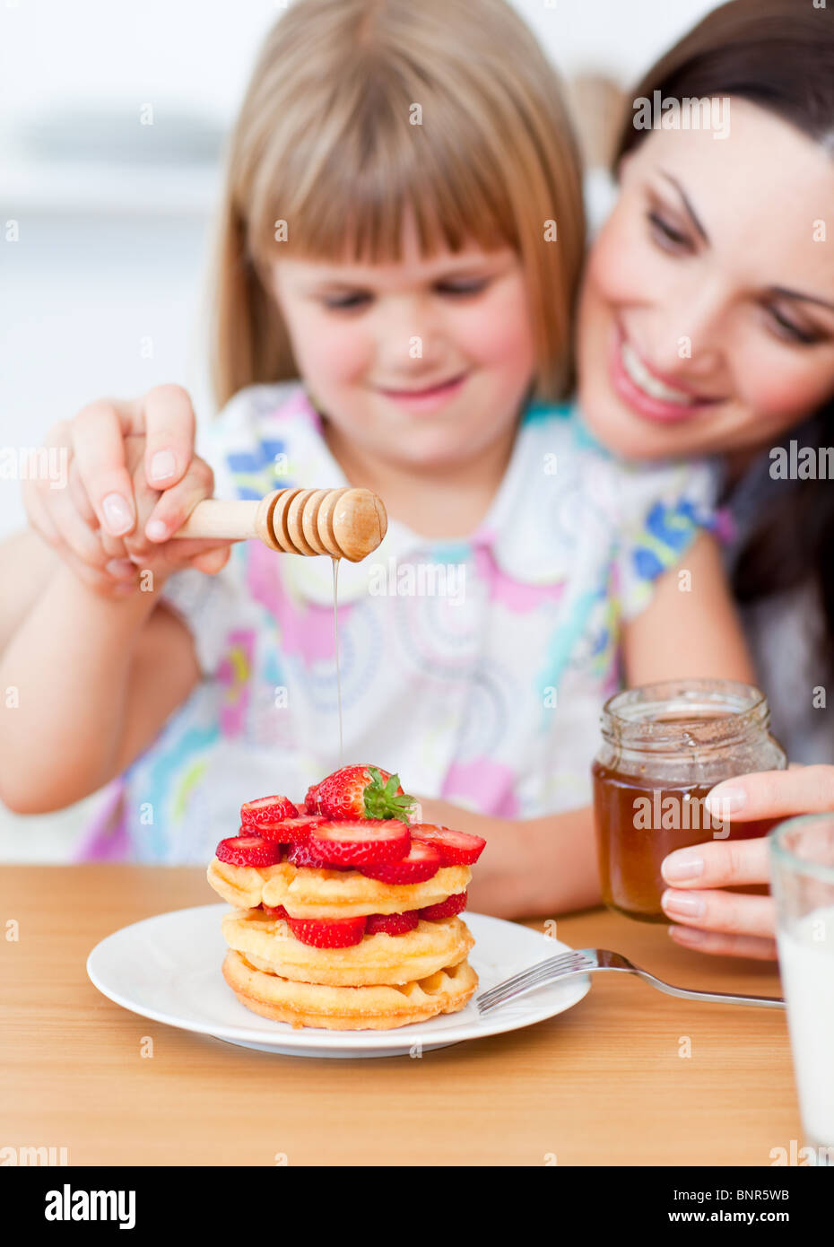 Cute waffles hi-res stock photography and images - Alamy