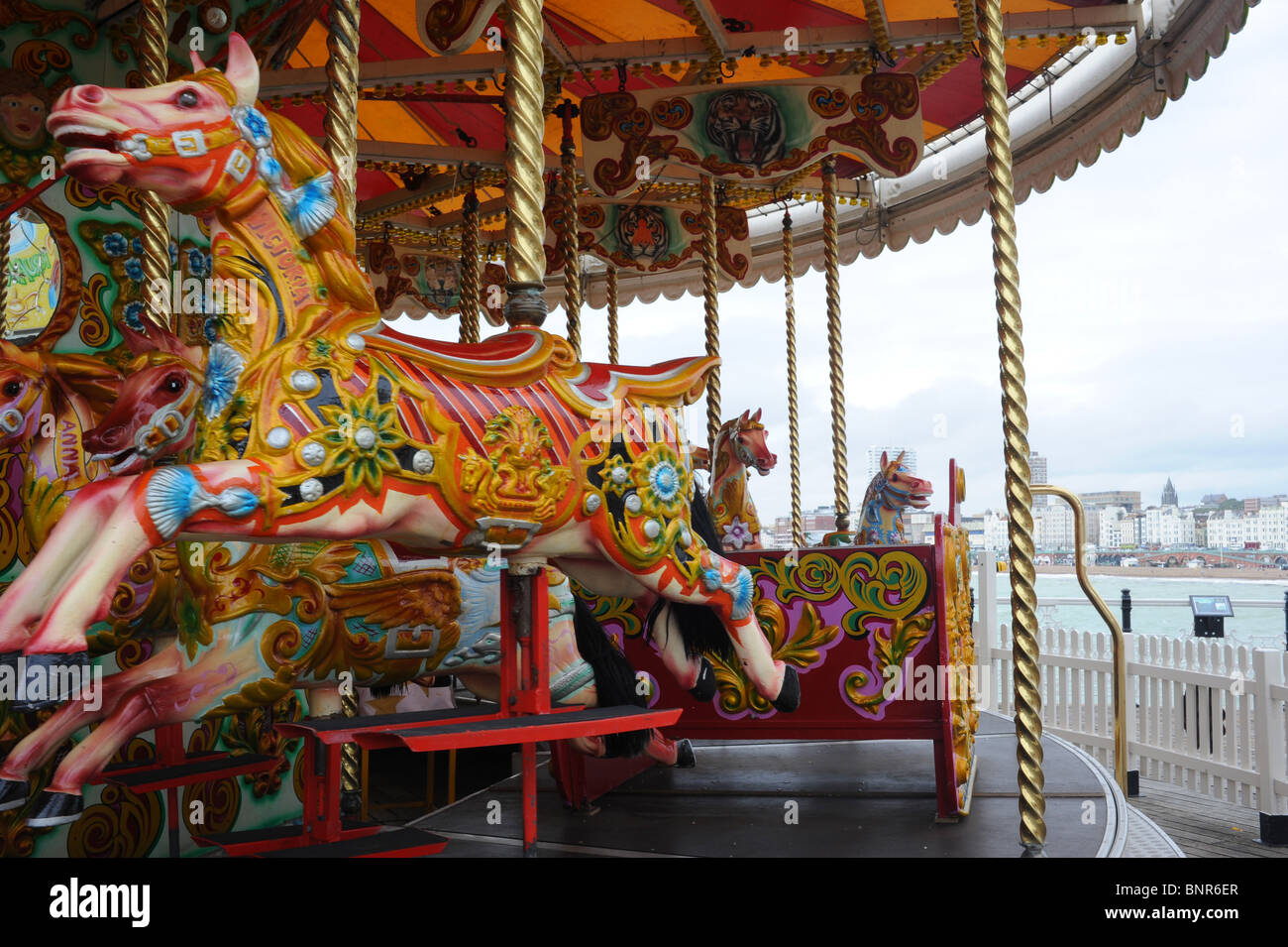 Merry go round horses hi-res stock photography and images - Alamy