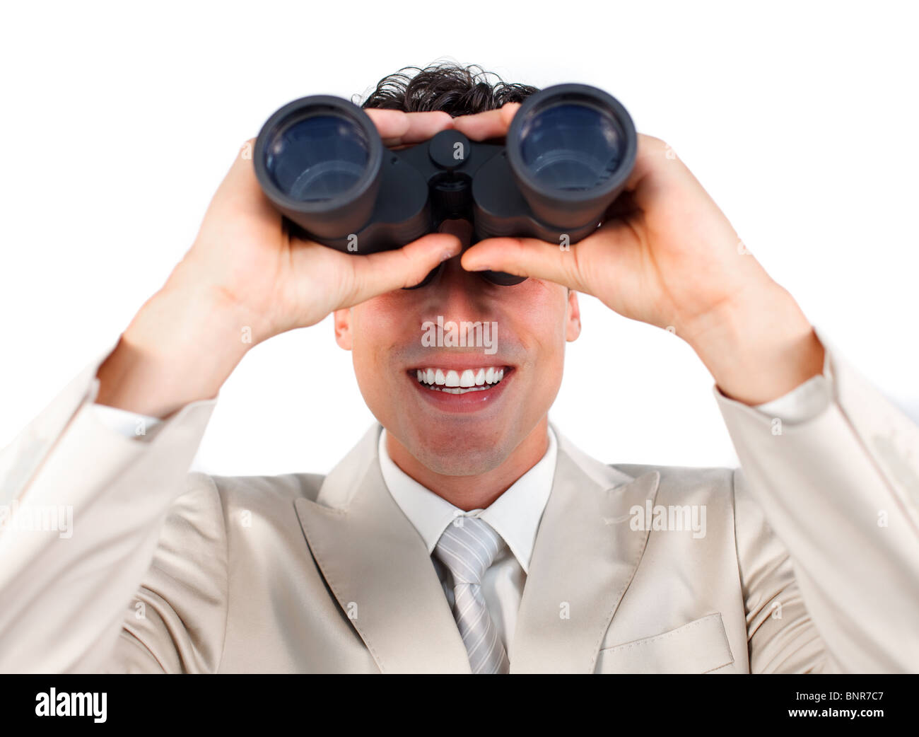 Visionary businessman predicting future success Stock Photo - Alamy