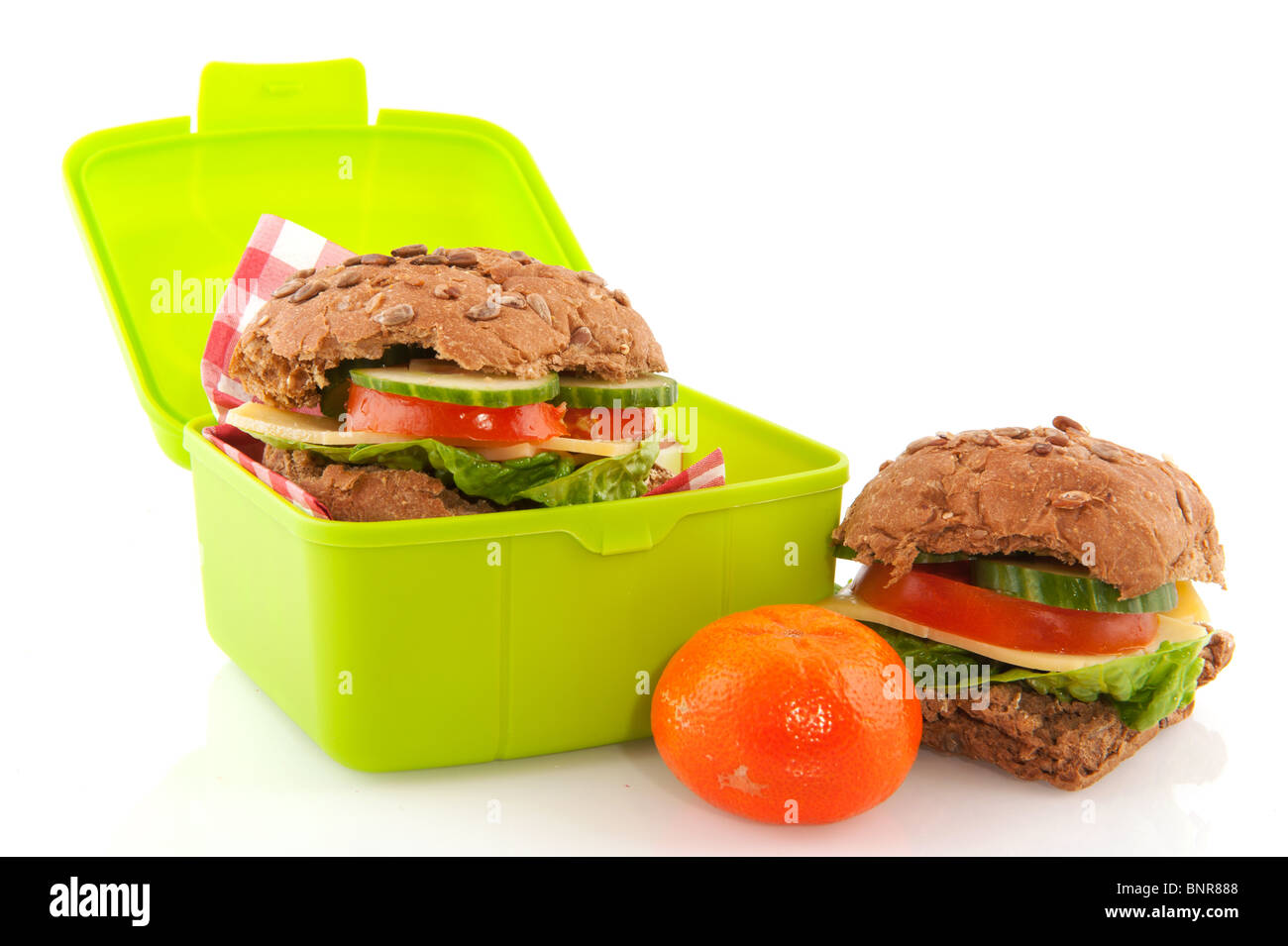 Lunch Box With Bread Rolls High Resolution Stock Photography and Images ...