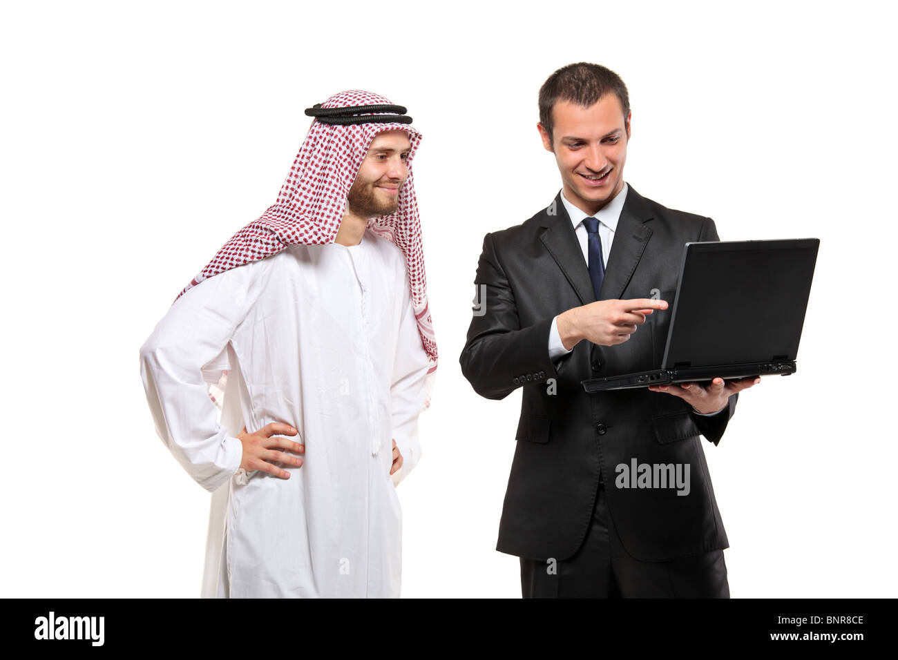 Happy corporate client Cut Out Stock Images & Pictures - Alamy