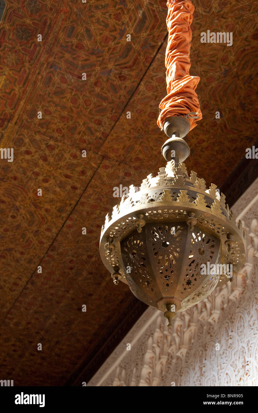 Ornate moroccan brass ceiling light hi-res stock photography and images ...