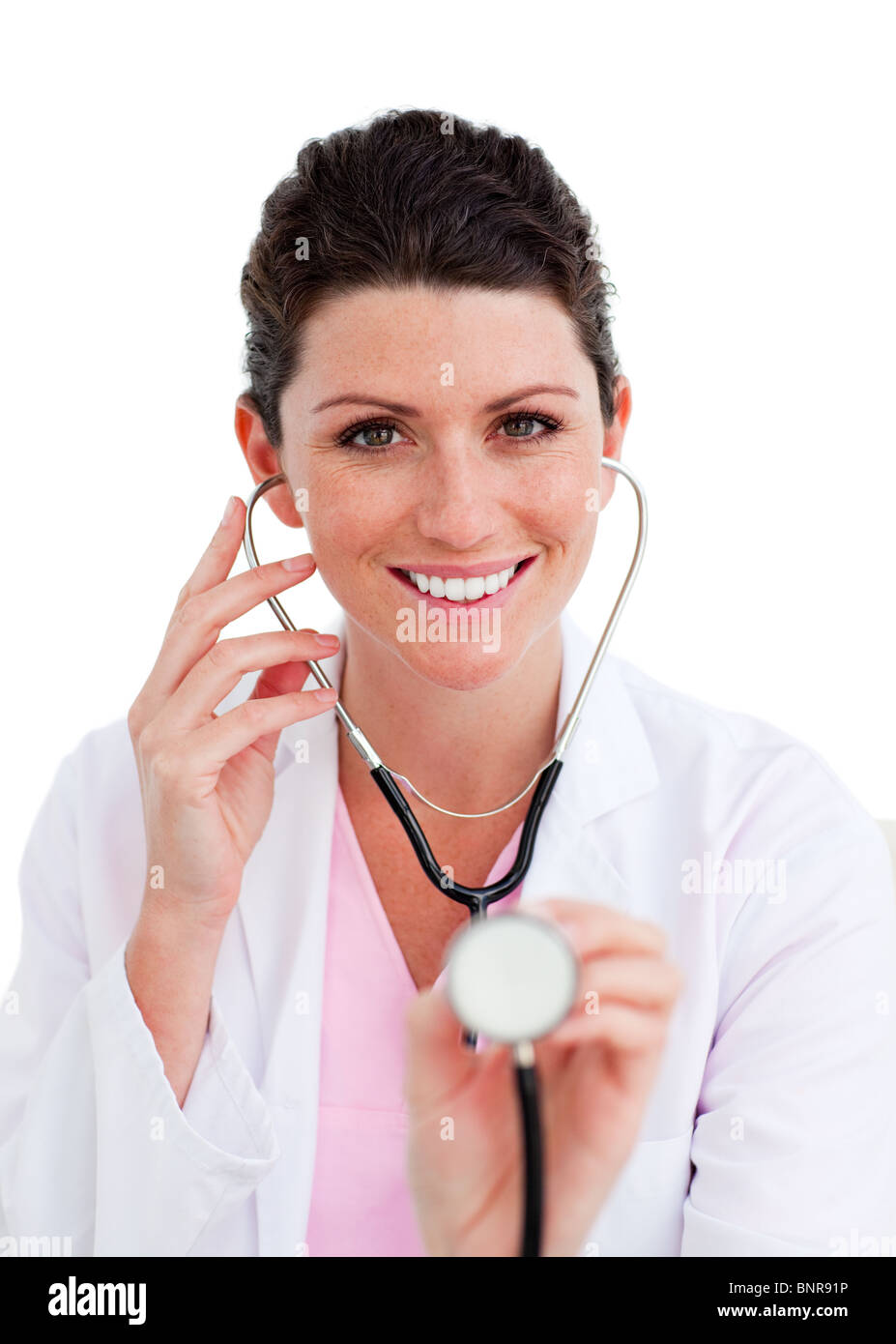 Female beautiful doctor Stock Photo - Alamy