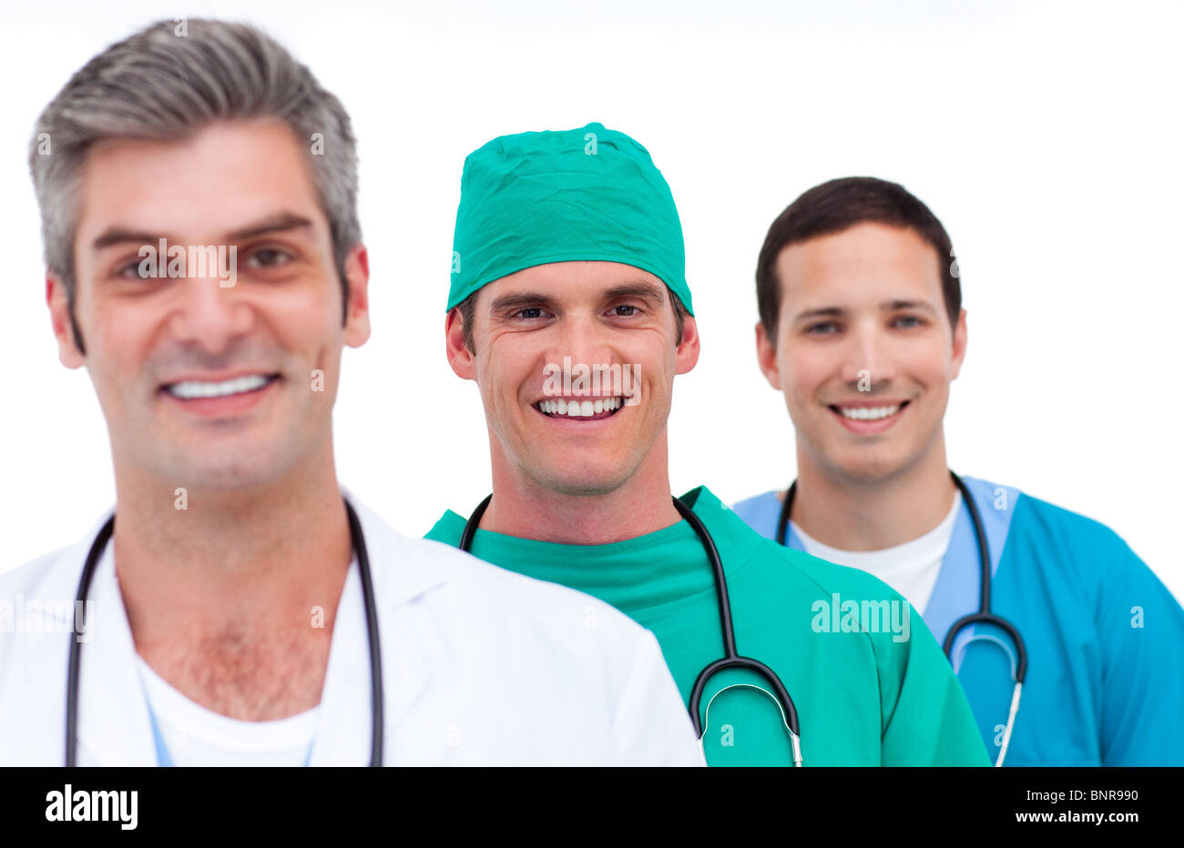 Portrait of a men's medical team Stock Photo - Alamy
