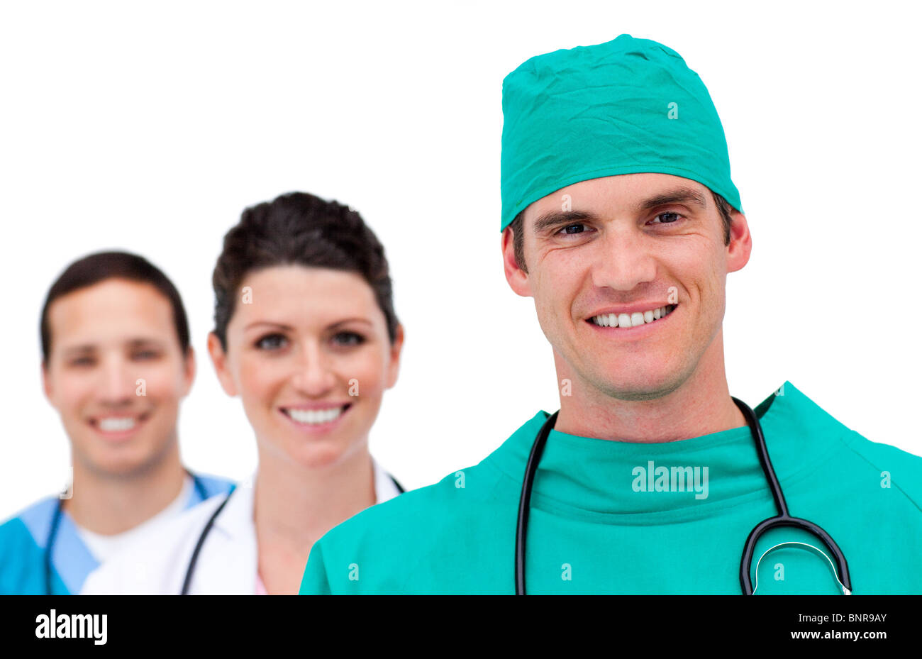 Portrait of a smiling medical team Stock Photo - Alamy