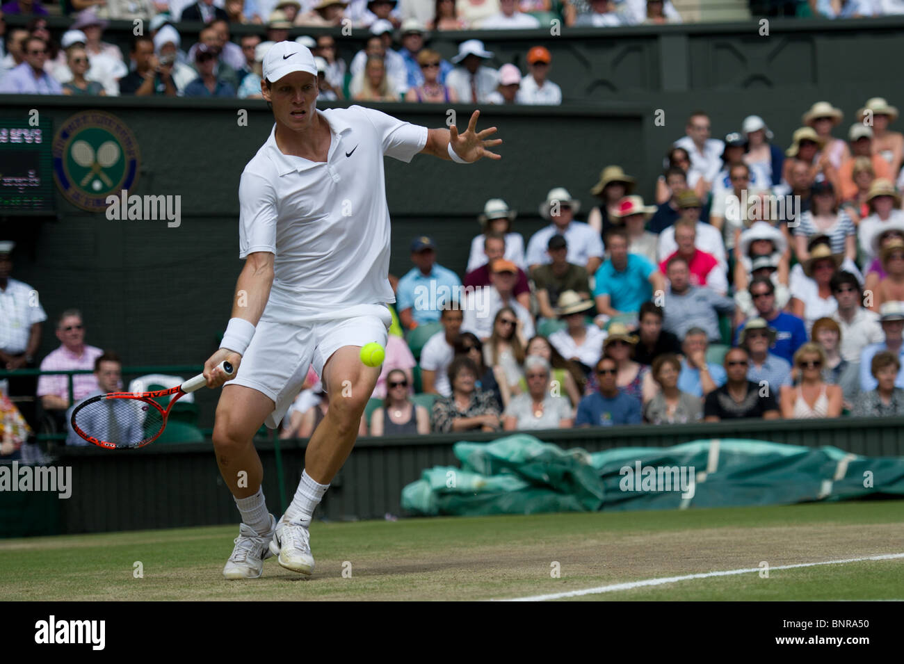 June 30 2010: Roger Federer losing to Tomas Berdych. Wimbledon ...