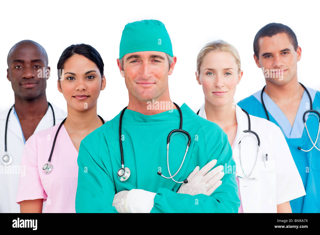 Portrait of medical team Stock Photo - Alamy