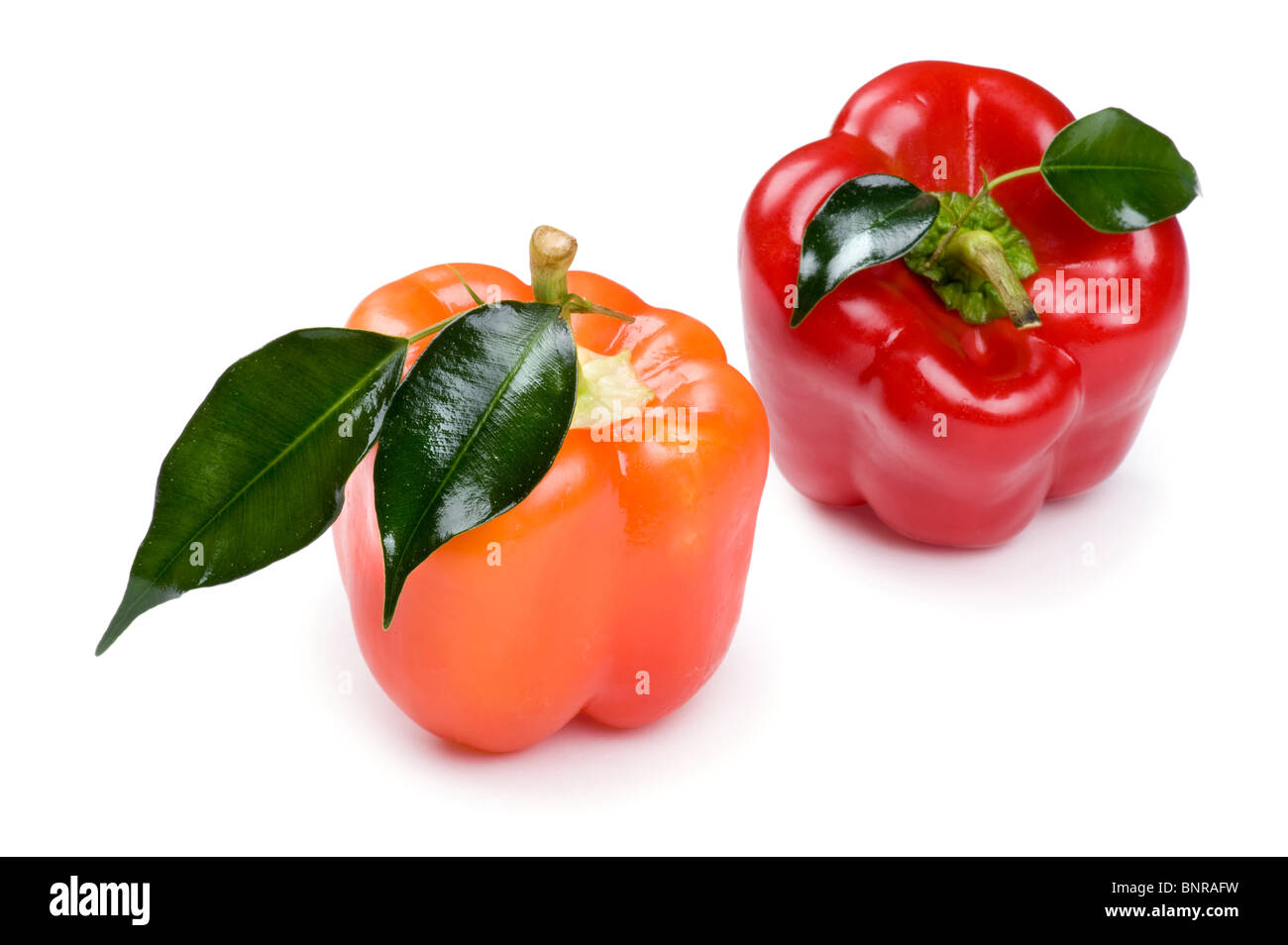 object on white - food Colored pepper close up Stock Photo - Alamy