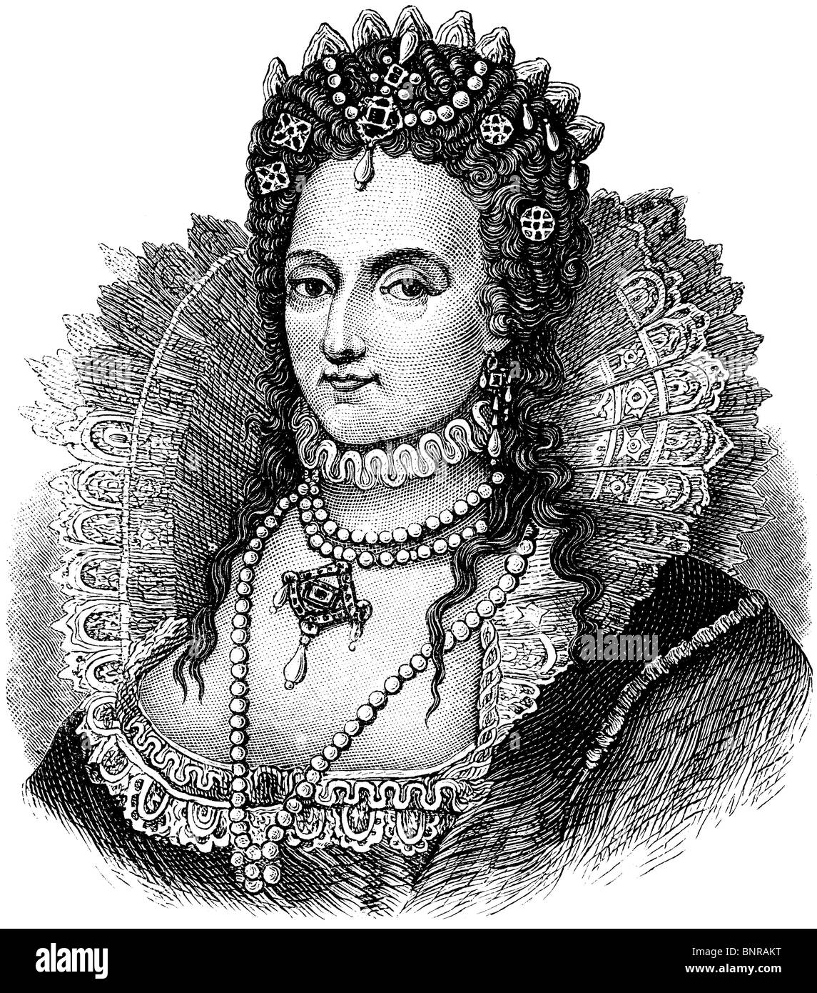 Elizabeth 1533 1603 queen regnant Black and White Stock Photos & Images ...