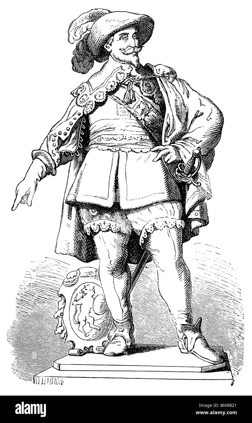 Gustavus Adolphus of Sweden (1594-1632), or Gustaf II Adolf, King of ...