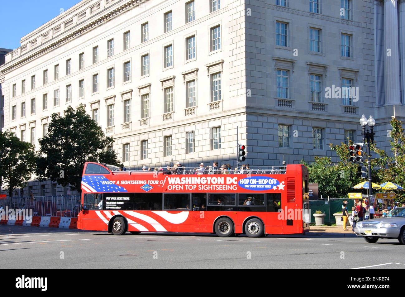 Double decker tour bus, Washington DC, USA Stock Photo - Alamy