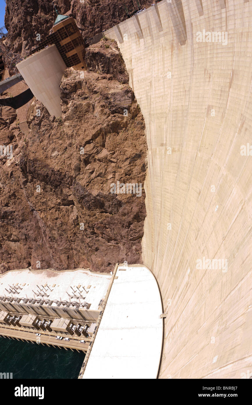 USA Nevada/Arizona border - Hoover Dam on the Colorado River, Lake Mead ...