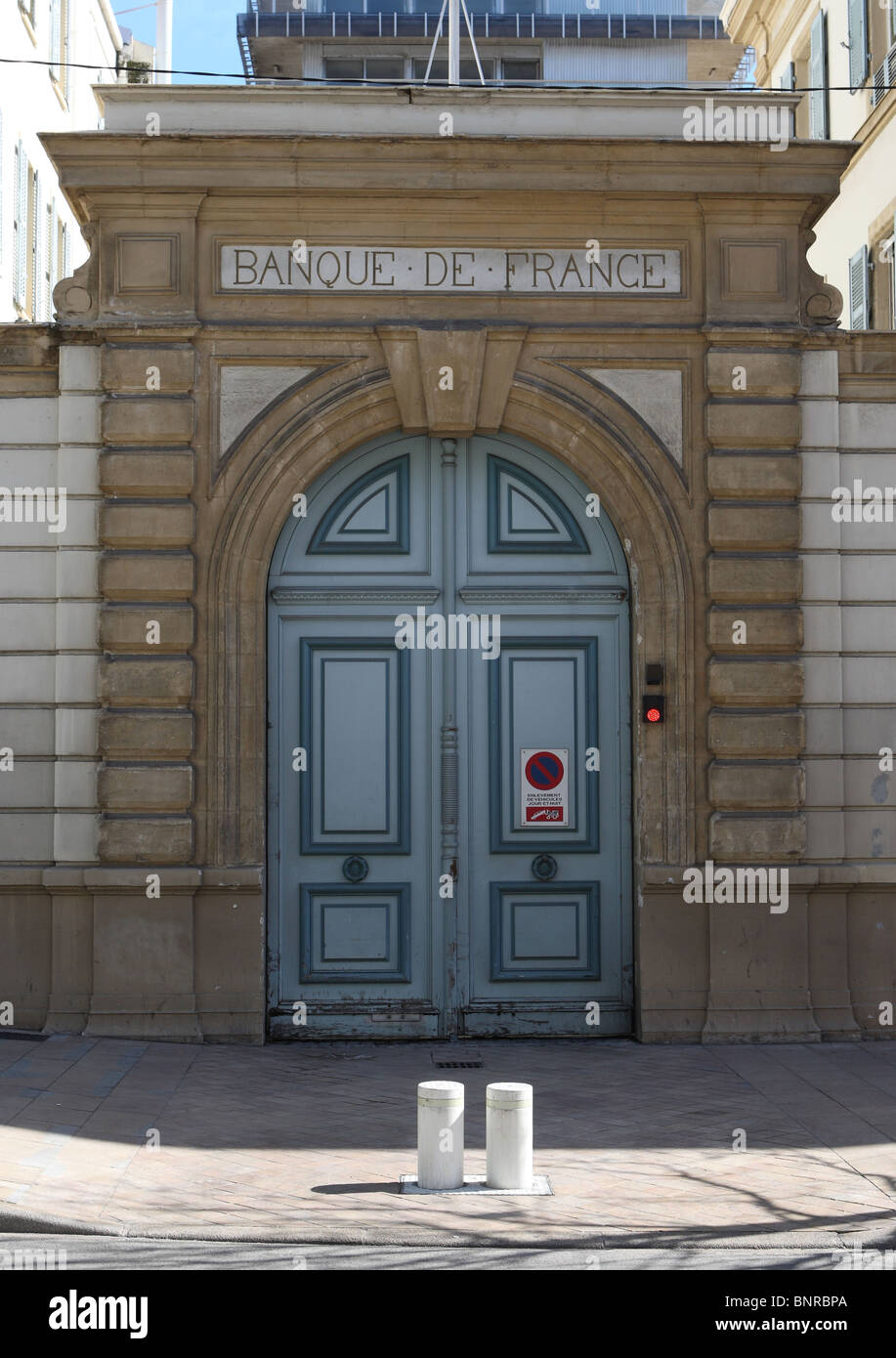 Banque De France doorway Stock Photo - Alamy