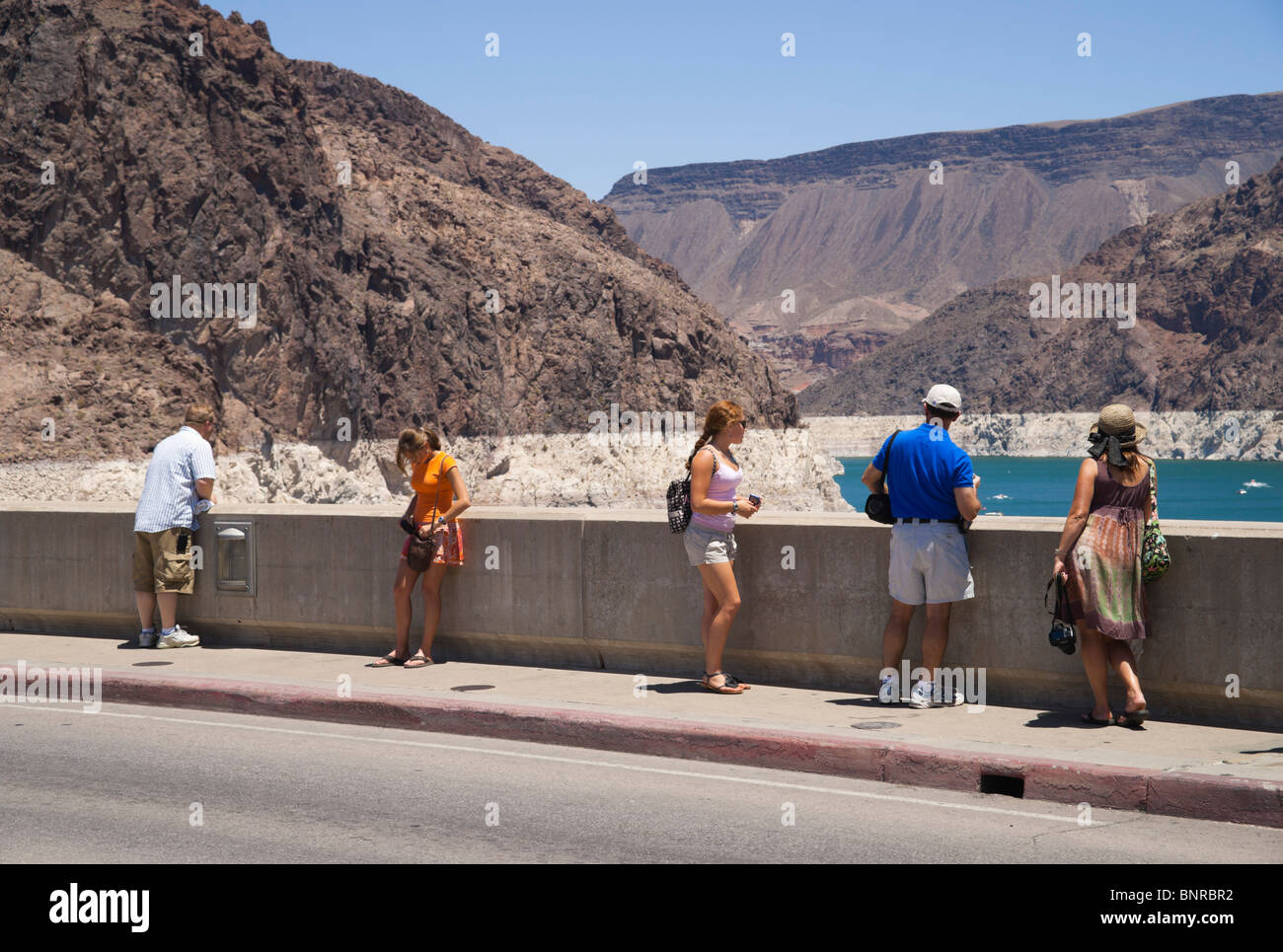 USA Nevada/Arizona border - Hoover Dam on the Colorado River, Lake Mead ...