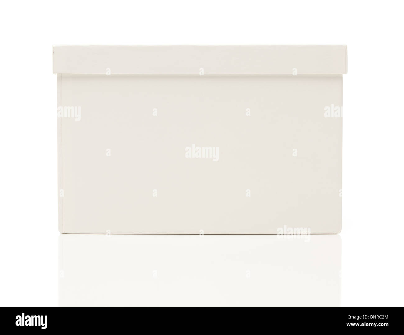 Blank White Box with Lid Isolated on a White Background Ready for Your ...