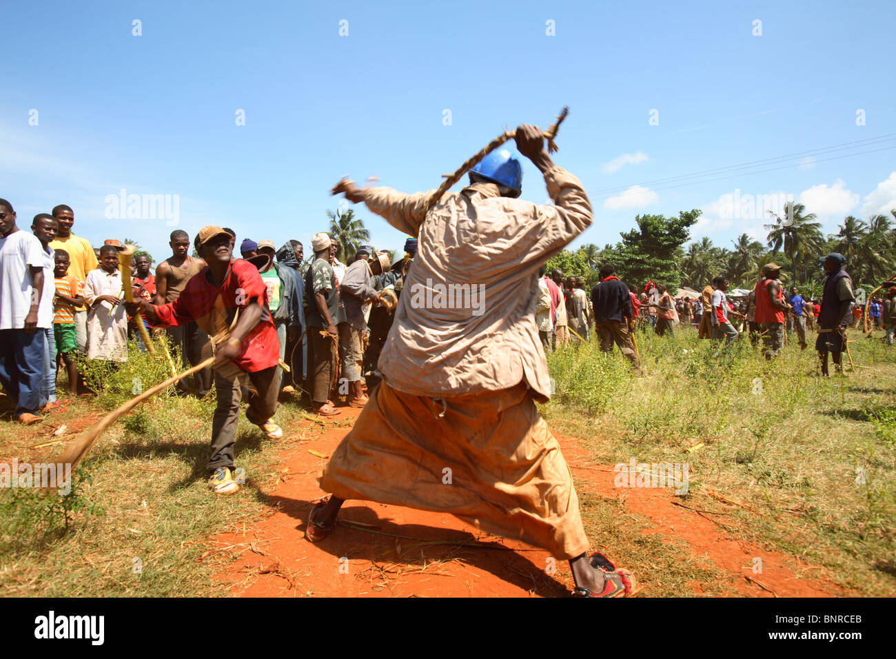 Mwaka Kogwa Celebration in Makunduchi, Zanzibar, Tanzania Stock Photo ...