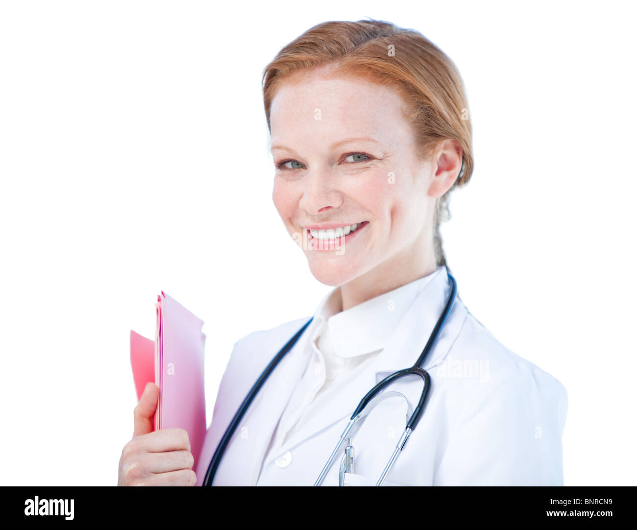 Portrait of a pretty female doctor Stock Photo - Alamy