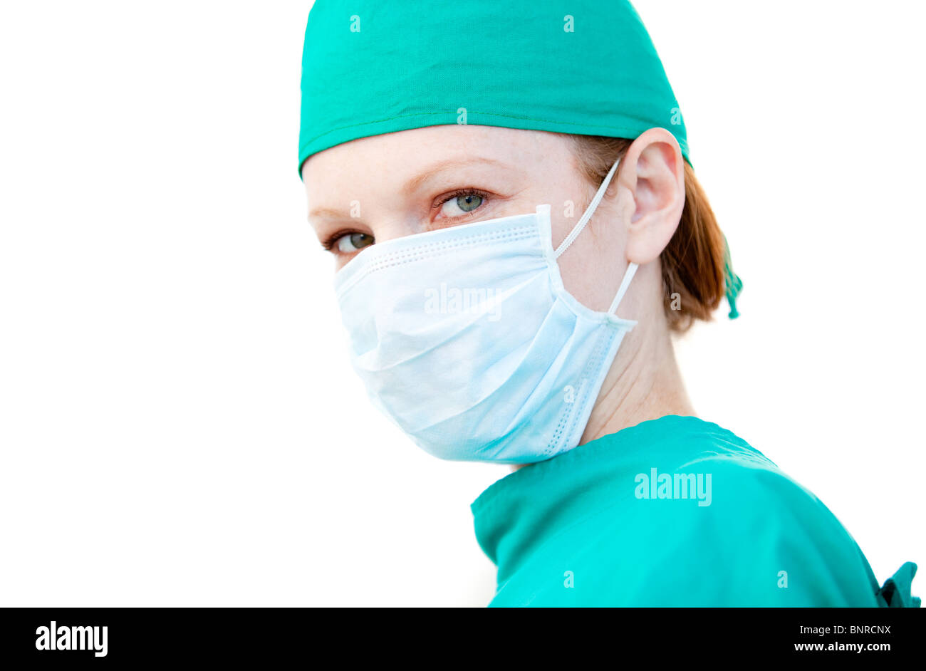 Pretty female surgeon before an intervention Stock Photo - Alamy