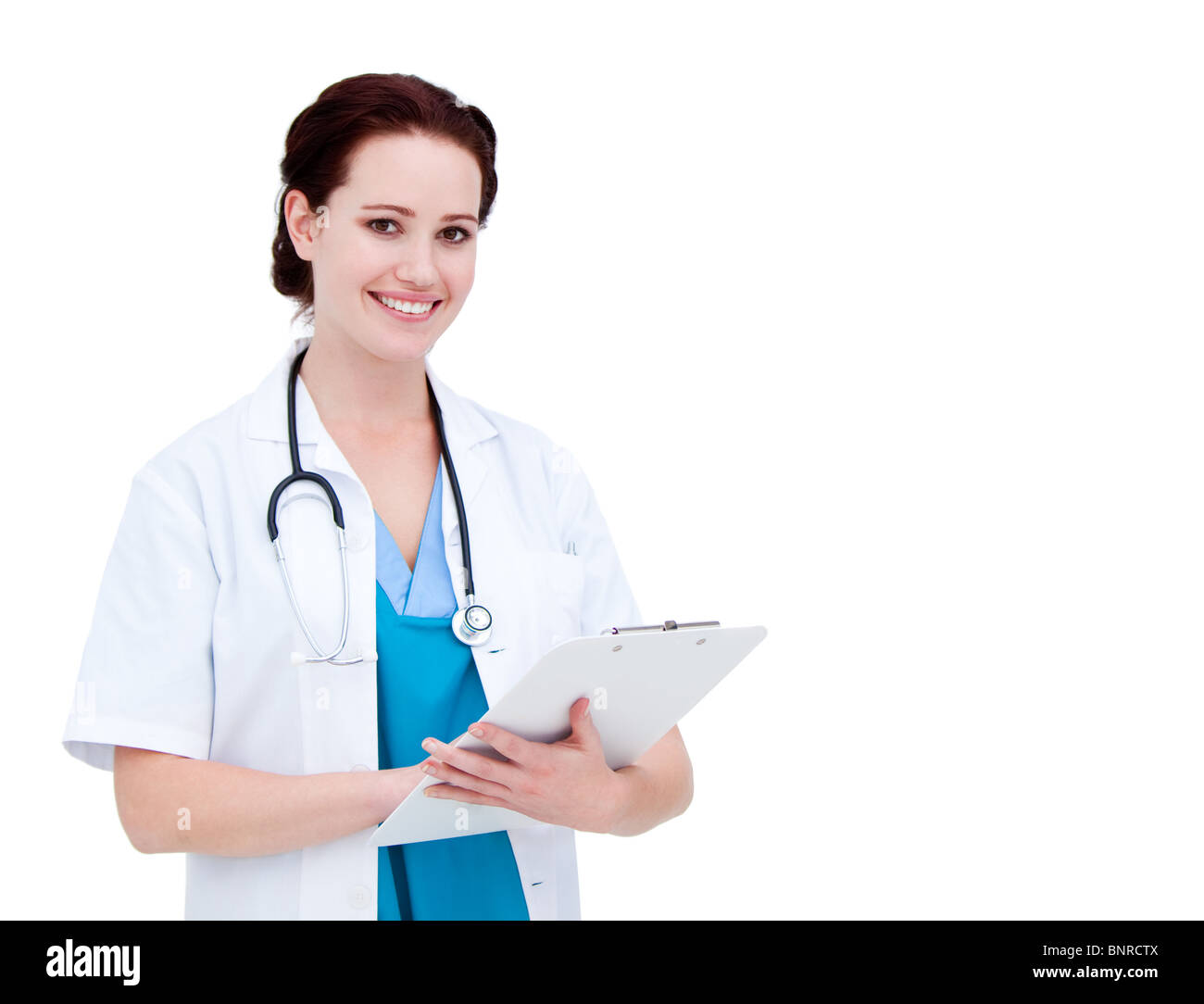 Assertive female doctor making hi-res stock photography and images - Alamy