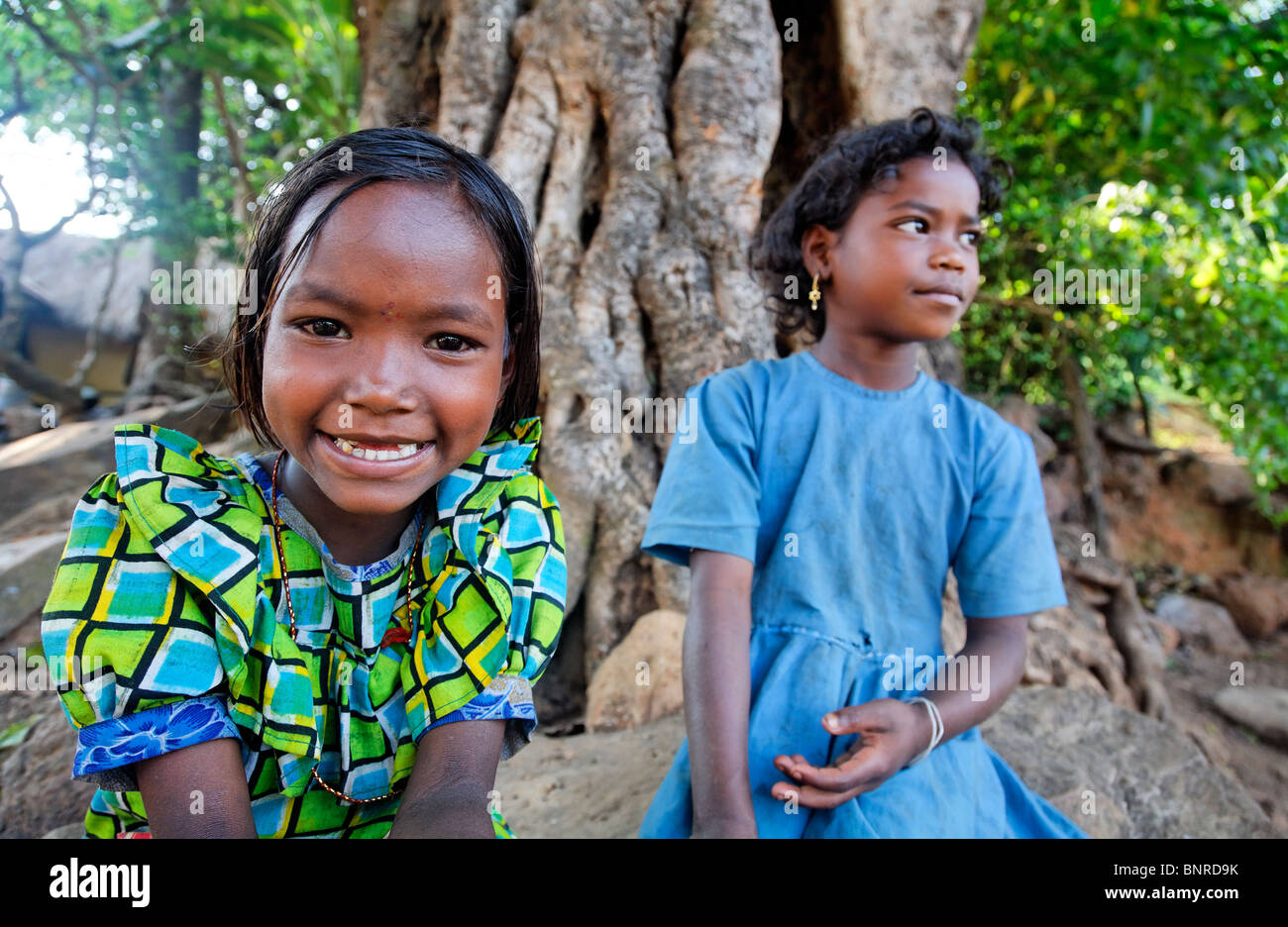 India - Orissa - Gadhava tribe children Stock Photo - Alamy
