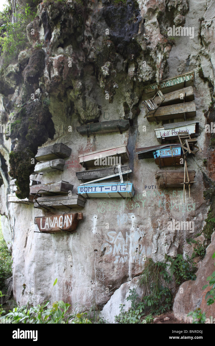 Hanging Coffins of Sagada Luzon Philippines Stock Photo - Alamy