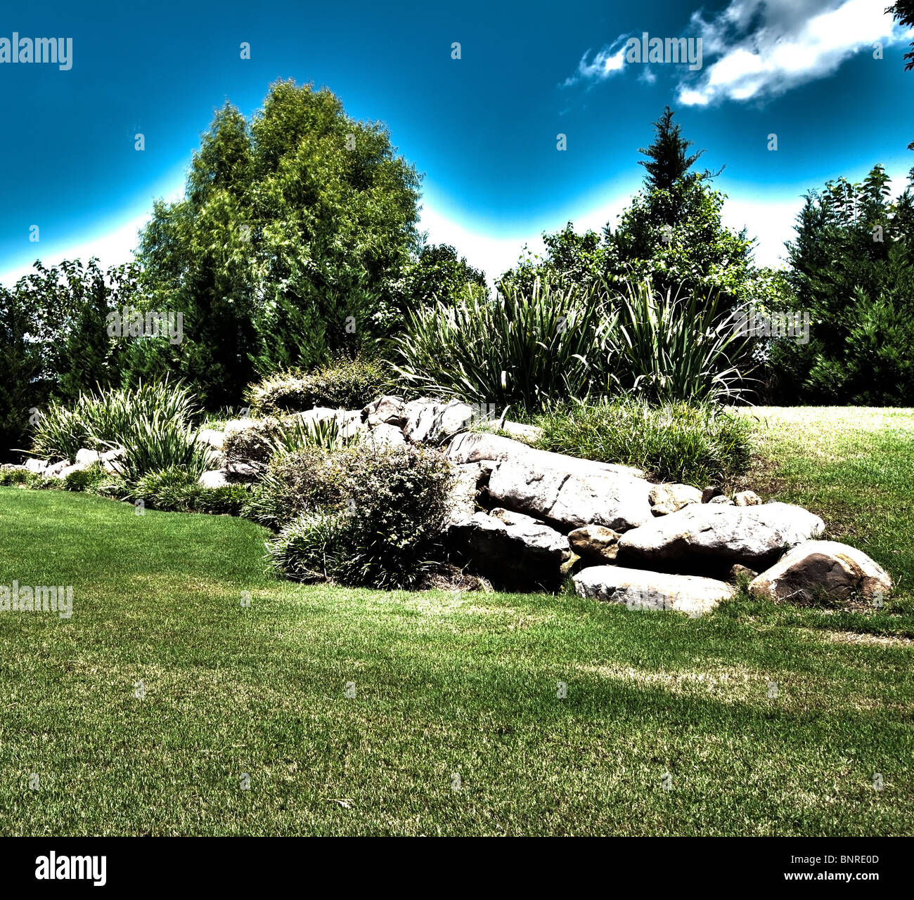 Rock Garden - HDR Stock Photo - Alamy