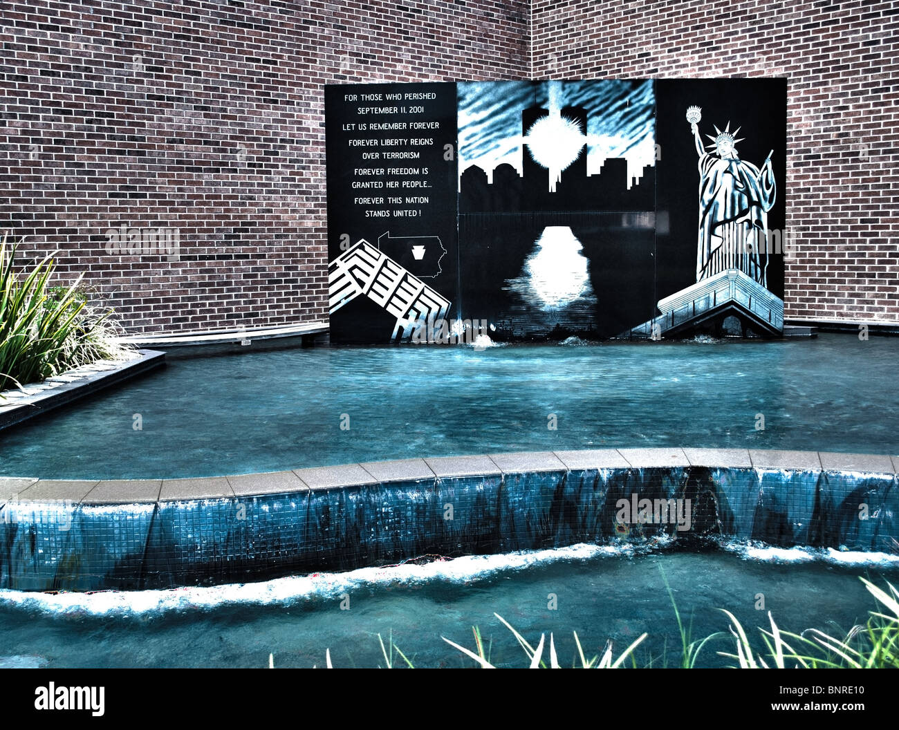 9 11 memorial fountain hi-res stock photography and images - Alamy