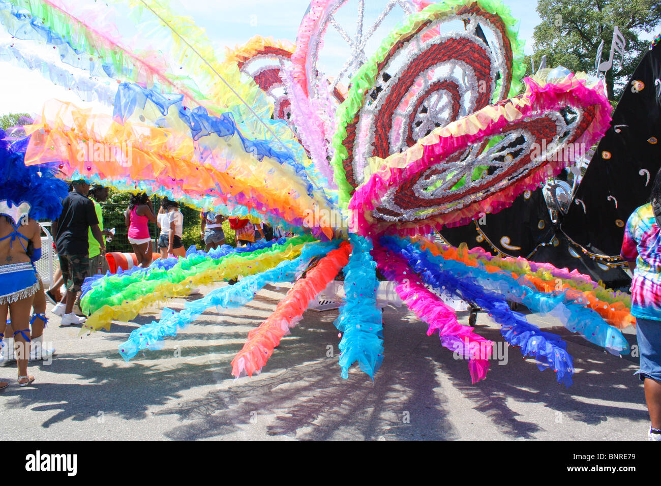 colorful costume street parade celebration Trinidad Stock Photo - Alamy