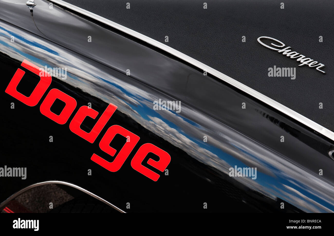 Dodge charger American muscle car at Santa pod raceway, England Stock ...