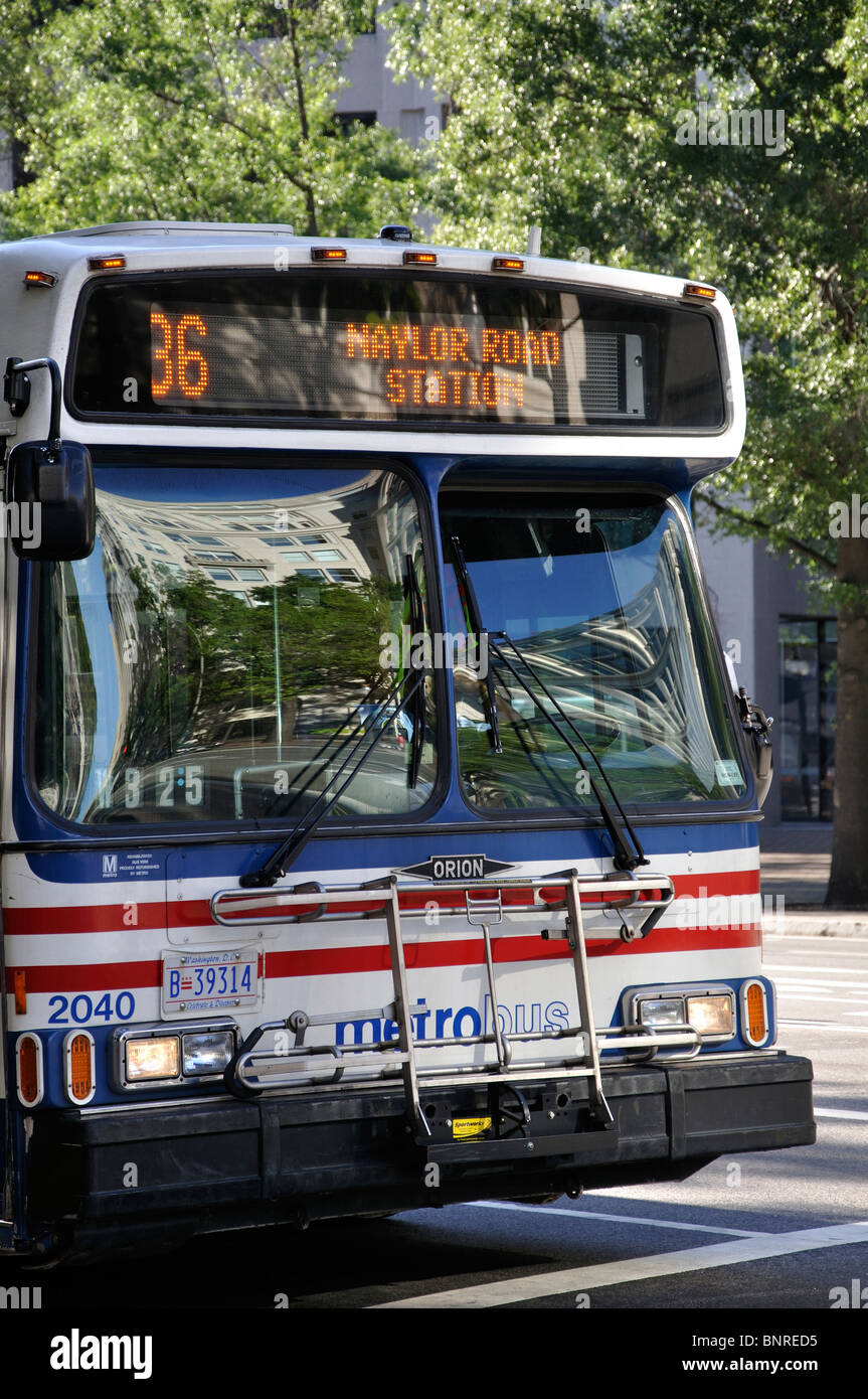 Bus in Washington DC, USA Stock Photo - Alamy
