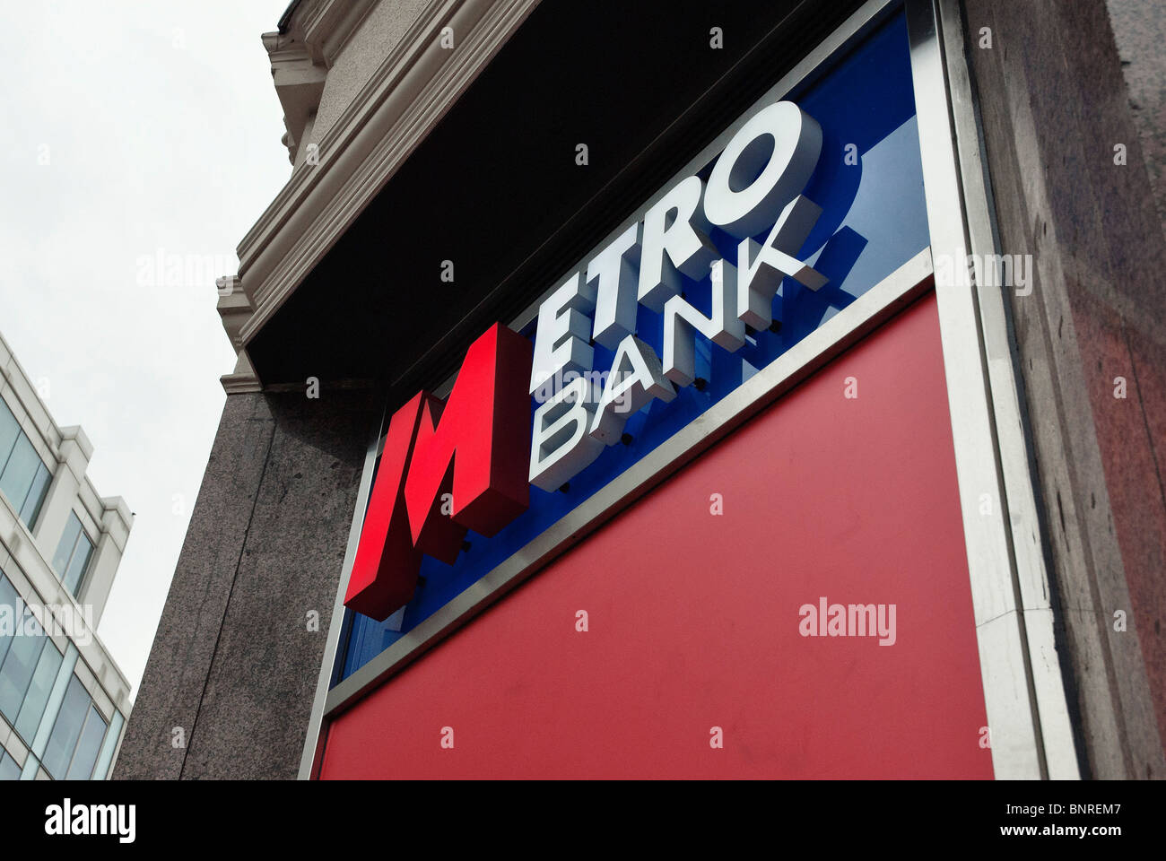 Metro Bank sign Stock Photo - Alamy