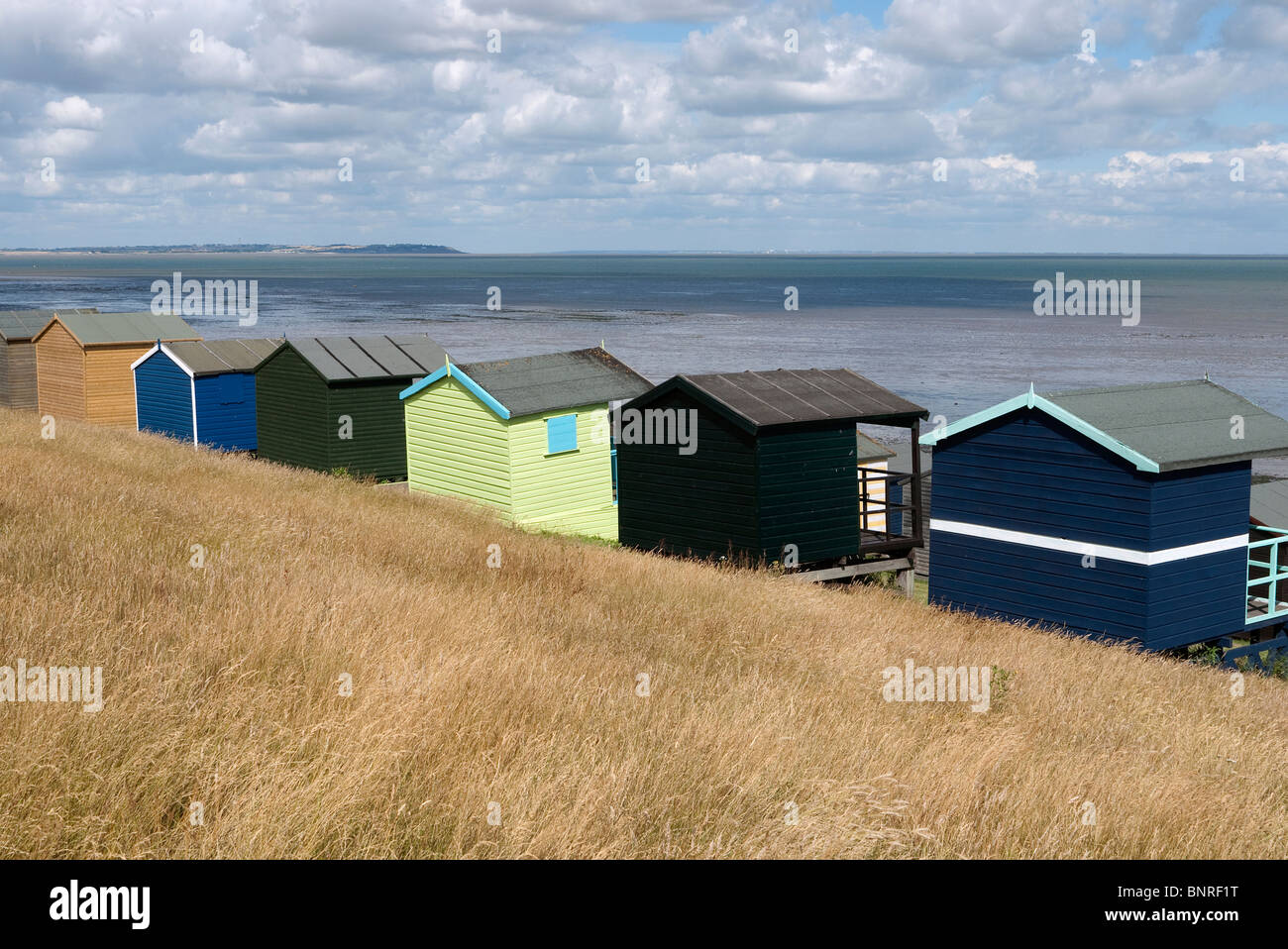 Beach huts at Tankerton Whitstable Kent Stock Photo - Alamy