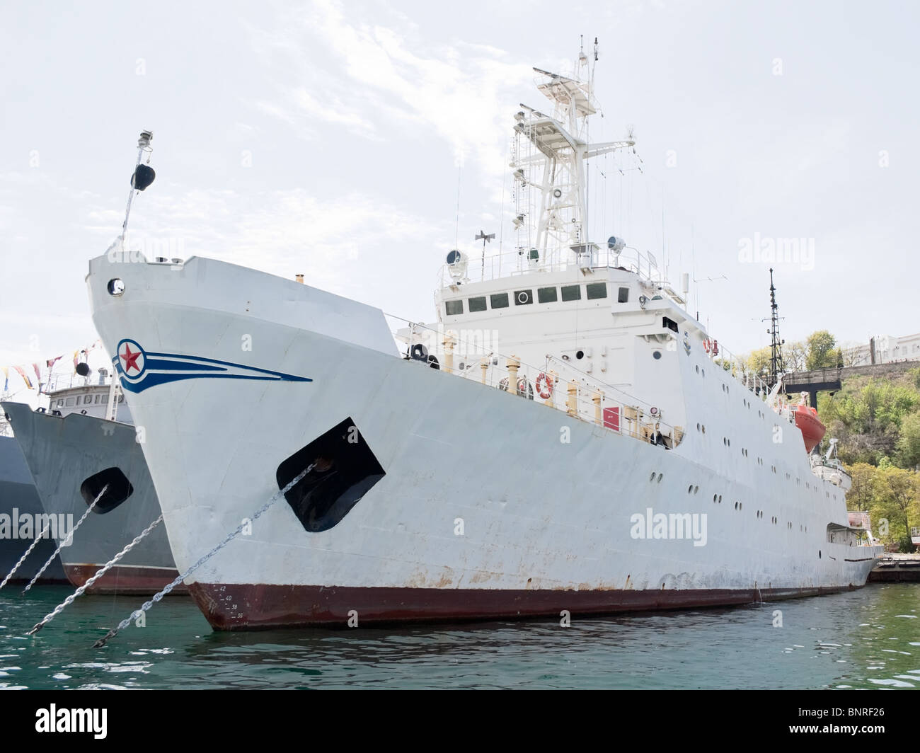 military ships anchored at Sevastopol repair port Stock Photo - Alamy