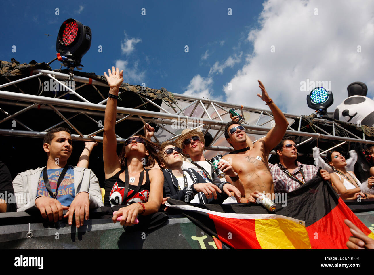 Loveparade in Duisburg, Germany. Biggest techno music festival in the ...
