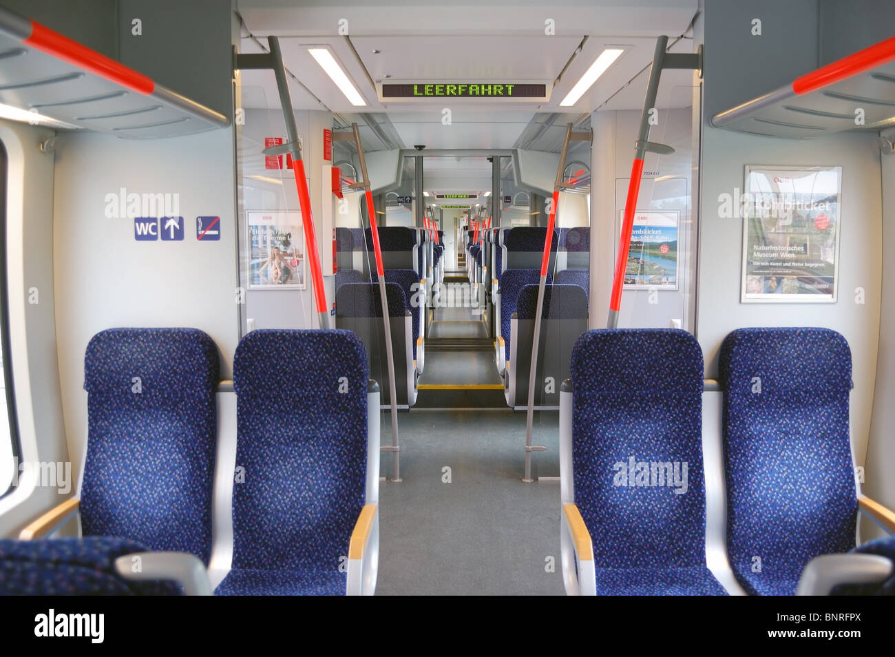 Interior of a train Stock Photo - Alamy