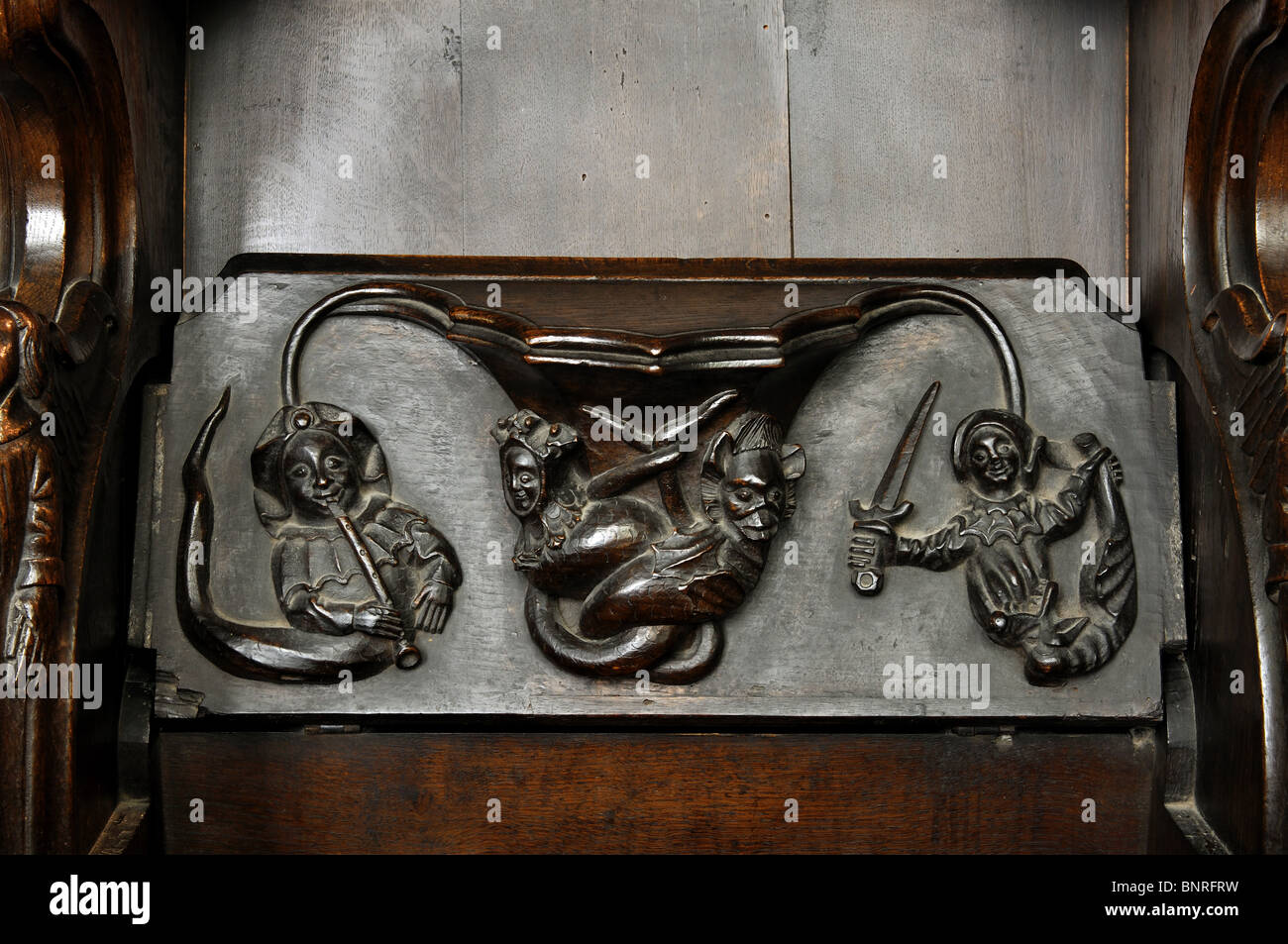 Misericorde misericords misericordes churches hi-res stock photography ...