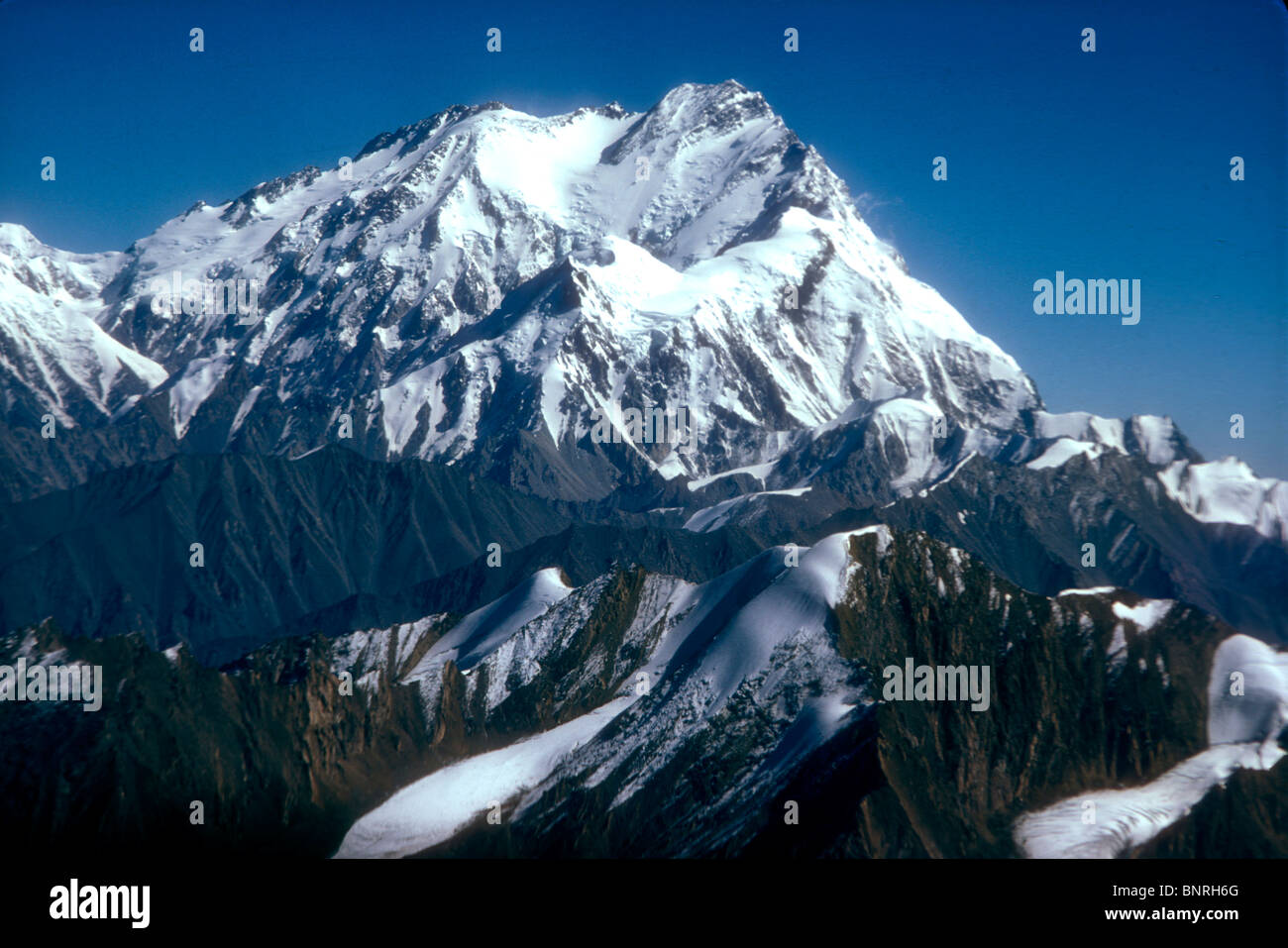 Aerial view of Nanga Parbat, Karakoram mountains in north Pakistan ...