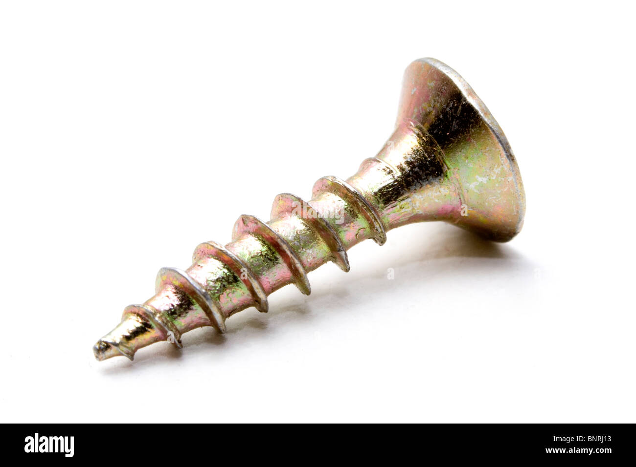 A screw over white background Stock Photo - Alamy