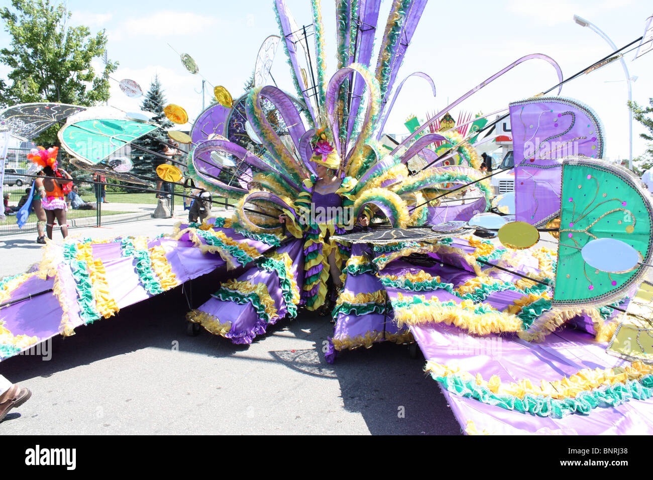 colorful costume street parade celebrate caribbean Stock Photo - Alamy