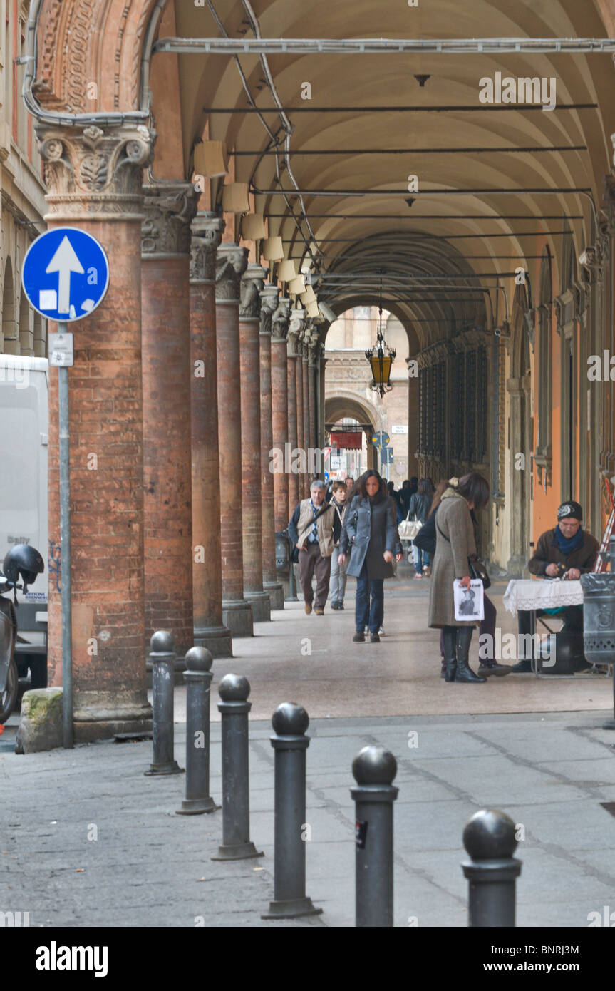 Typical Bolognaise arcade,Bologna,italy Stock Photo - Alamy